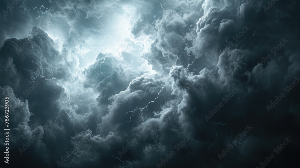 A Powerful Storm With Dark Clouds Raging Storm Dark Clouds Transparent ...