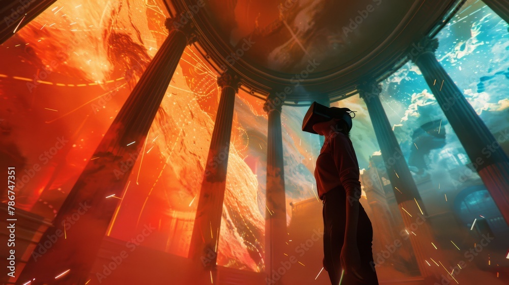 Concept art for a virtual reality experience that combines classical ...