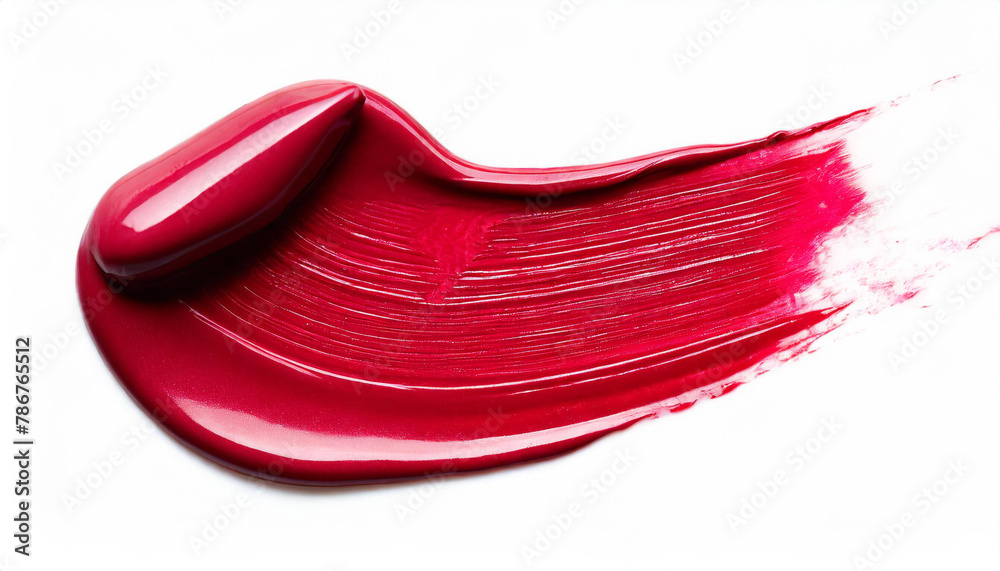 Lipstick or cosmetics smear smudge isolated on transparent white ...