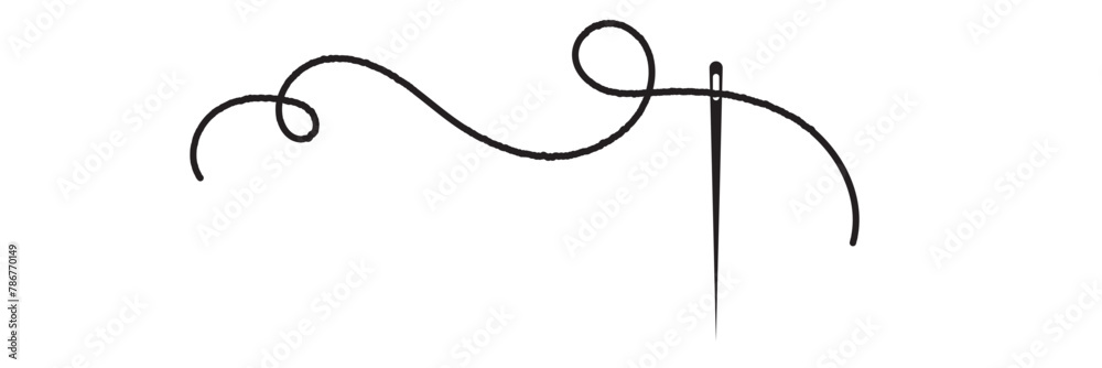 Transparent PNG available Needle and thread silhouette icon vector ...