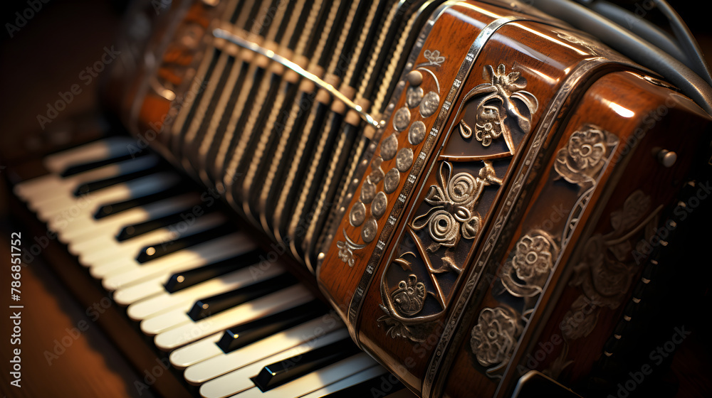 Vintage Accordion: A Tribute to the Rich History of Music - Stock Photo ...