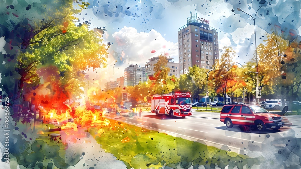 Emergency Response Simulation in Urban Setting with Fire Truck ...