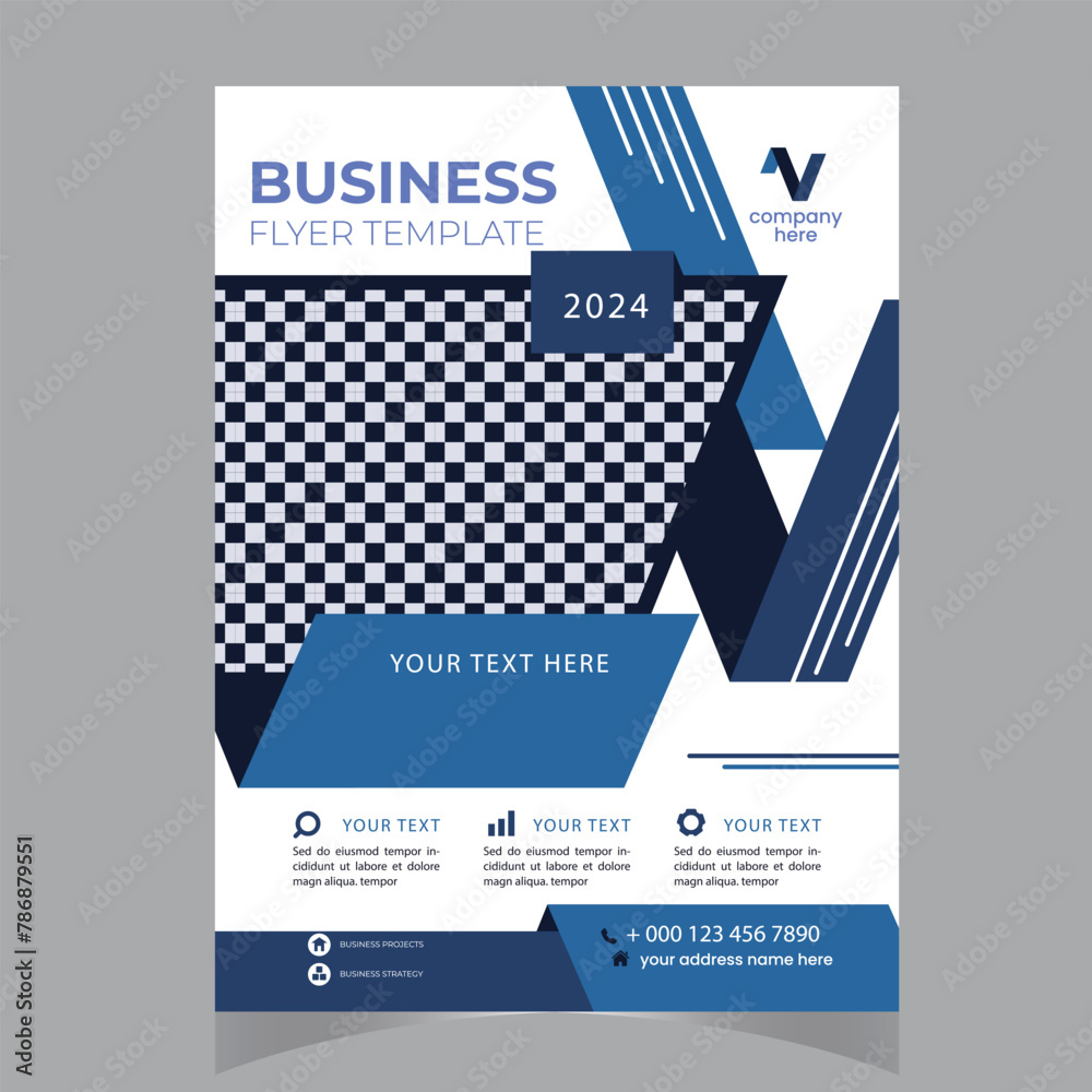 poster flyer pamphlet brochure cover design layout space for photo ...