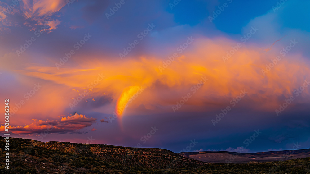 Encounter the extraordinary phenomenon of a fire rainbow, also known as ...