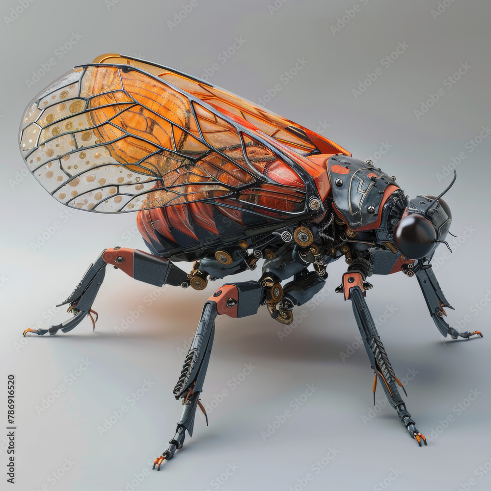 A robotic cicada emulates insect features, crafted for lifelike ...