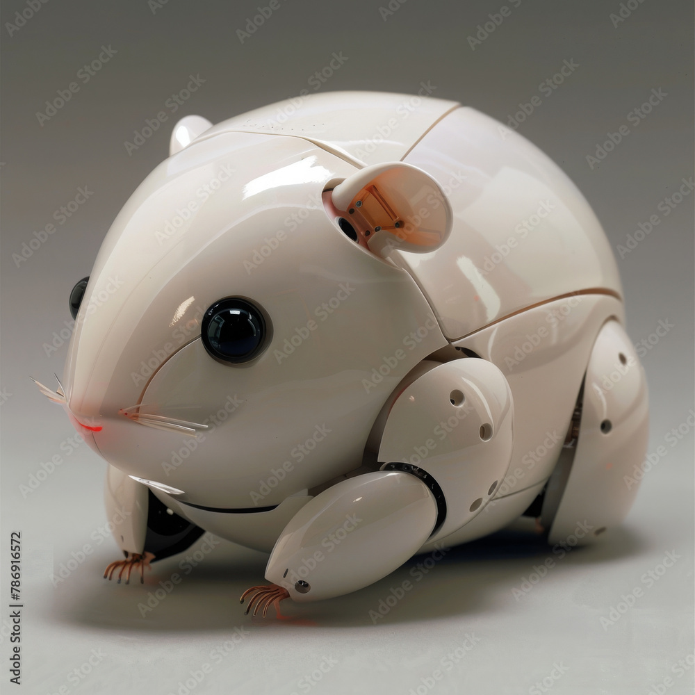 A robotic hamster resembles the small rodent, engineered for mobility ...