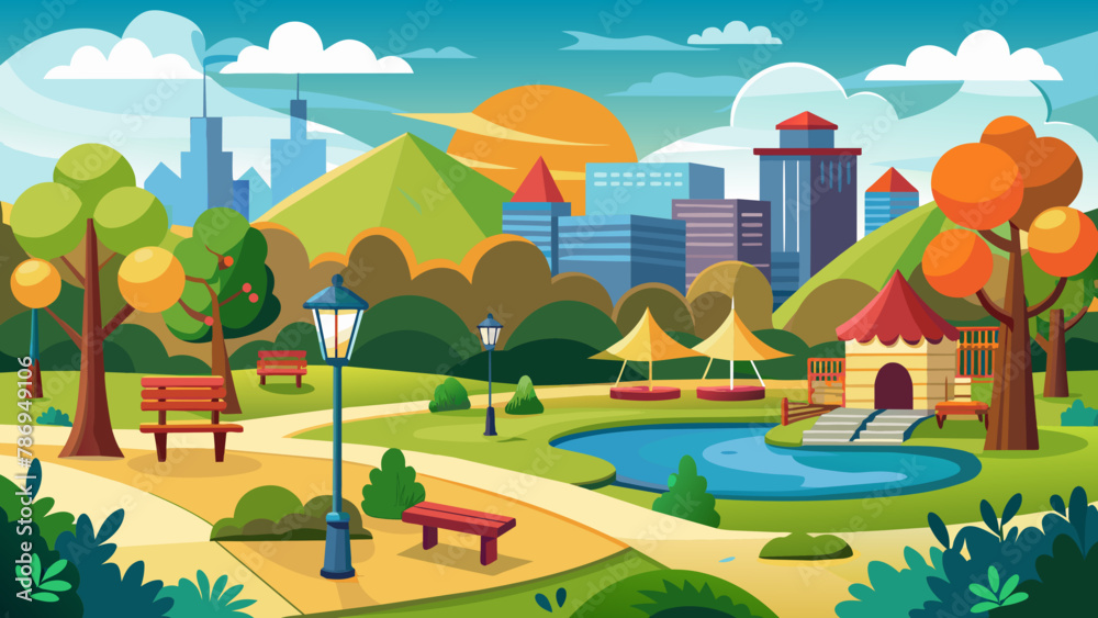 Park and svg file Stock Vector | Adobe Stock