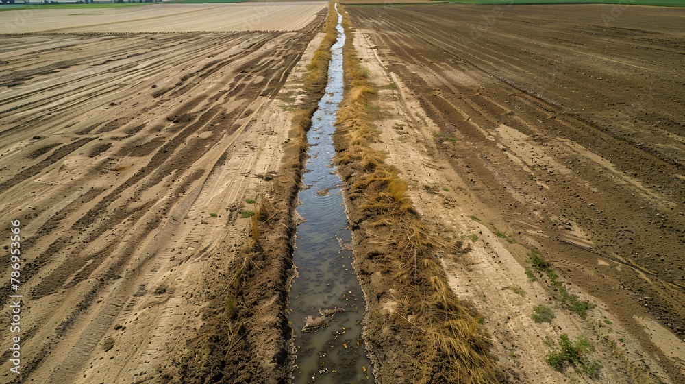 Drought-induced dry irrigation canal negatively impacting agriculture ...