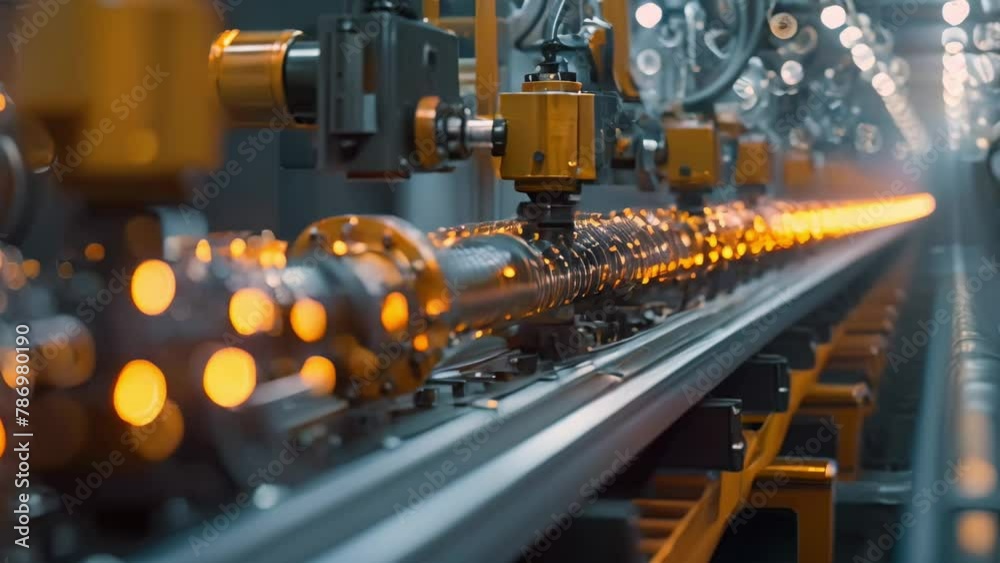 AR-Enhanced Factory Floor: Futuristic Machine Alerts. Concept ...