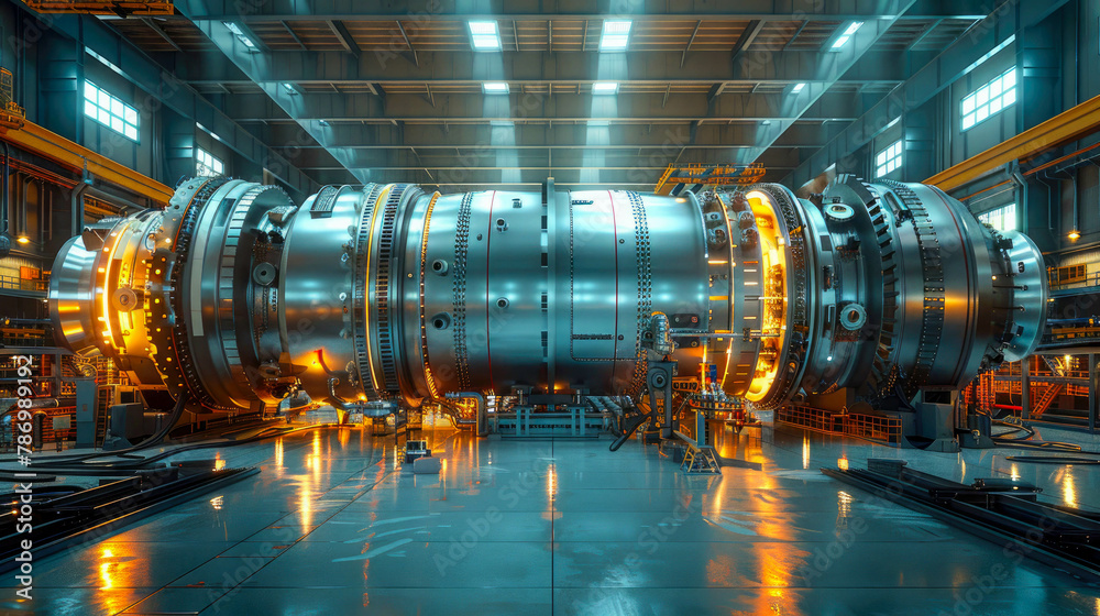 Large turbine industrial compressor for air injection and pressure ...