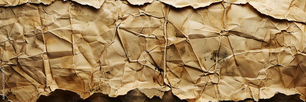 Vintage torn paper texture background, old page from rare book with ...