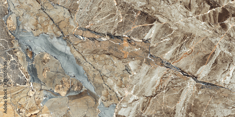 Taupe colour natural marble background, crackle surface with rough ...