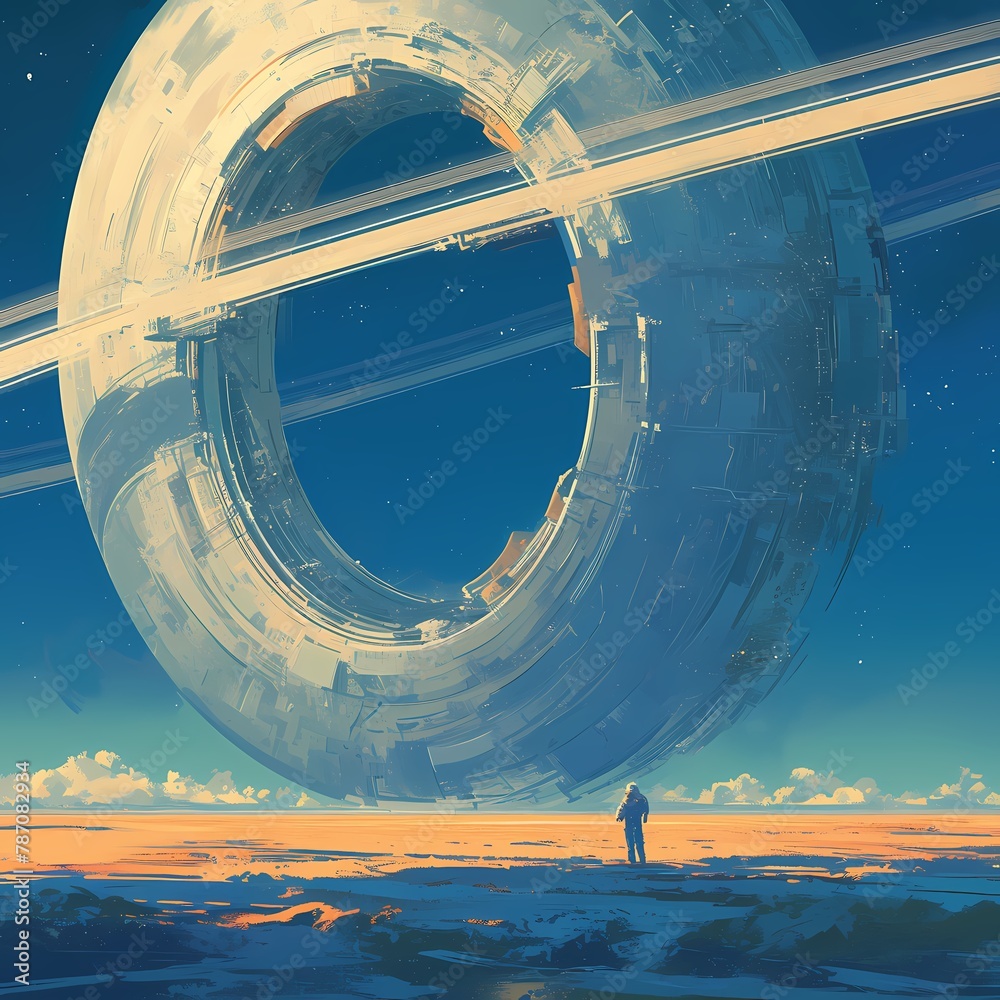 Experience the Future: Explore a Futuristic Space Habitat Orbiting a ...