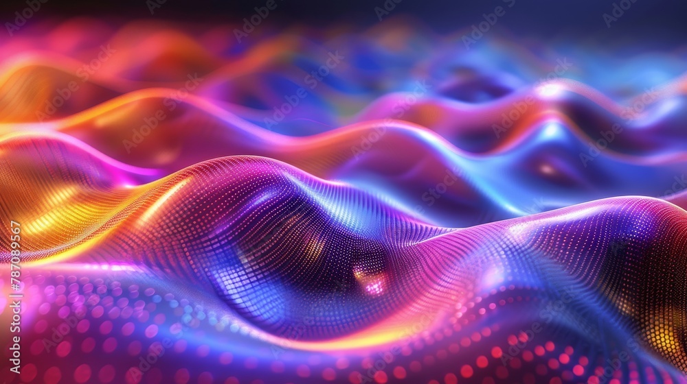 Digital backdrop suitable for depicting network capabilities ...