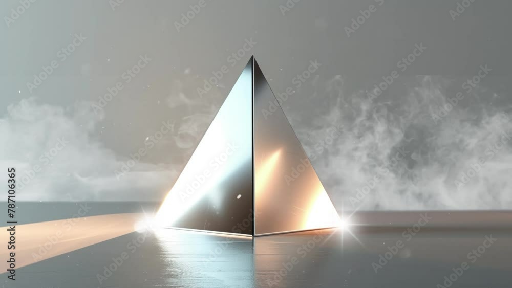 Vidéo Stock geometry shape realistic render of a conical frustum shape ...