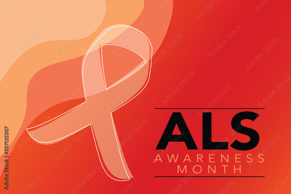 Vecteur Stock Als awareness month. Vector banner for social media, card ...