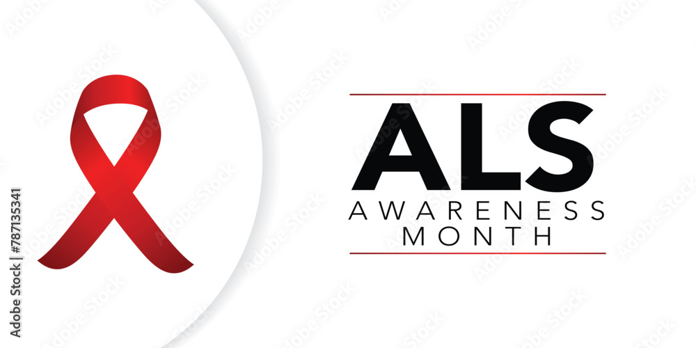 Vecteur Stock Als awareness month. Vector banner for social media, card ...