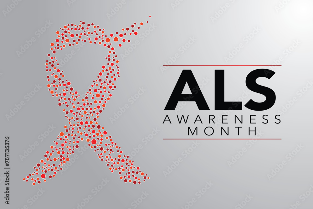 Als awareness month. Vector banner for social media, card, poster ...