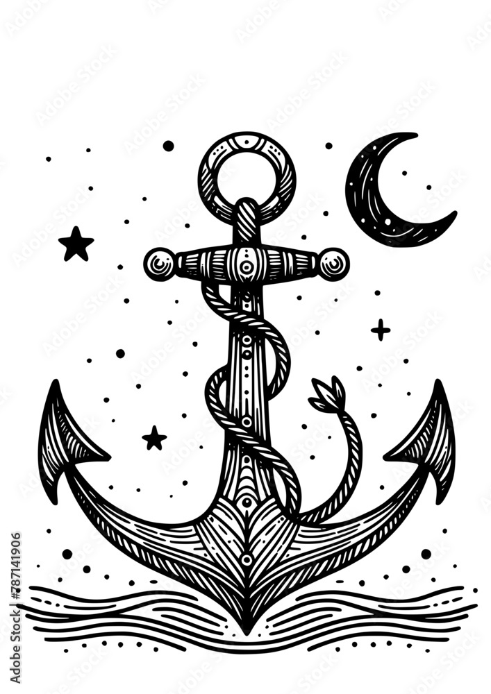 Anchor SVG, Split Anchor Rope SVG, Anchor Frame SVG, Anchor ClipArt ...
