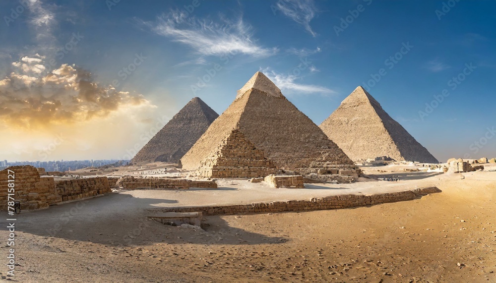 The three great pyramid of Giza pyramid, egypt, giza, cairo, ancient ...