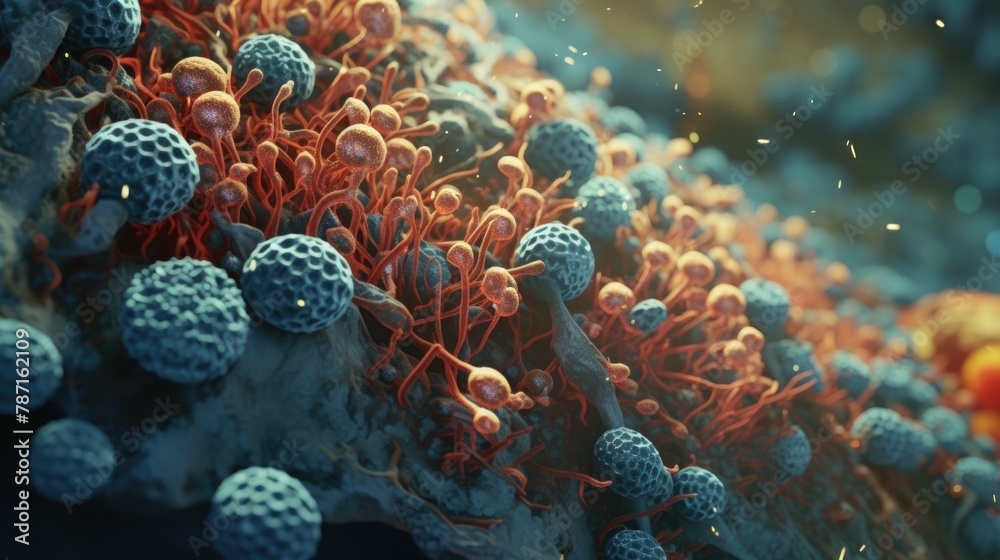An intense 3D animation of a microscopic battle within the bone marrow ...