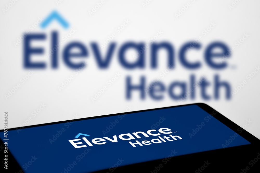 Dhaka, Bangladesh- 17 Apr 2024: Elevance Health logo is displayed on ...