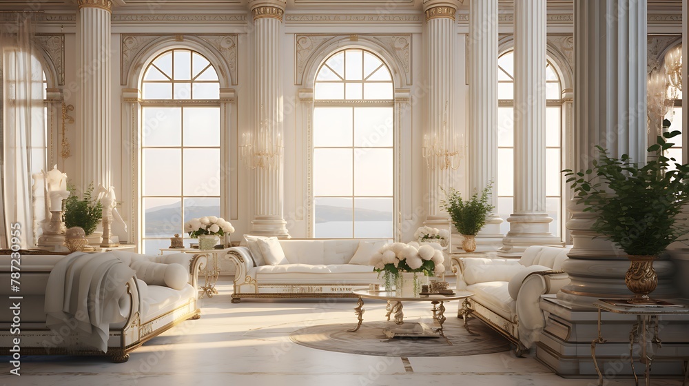 Neoclassical Drawing Room: a neoclassical-inspired drawing room with ...
