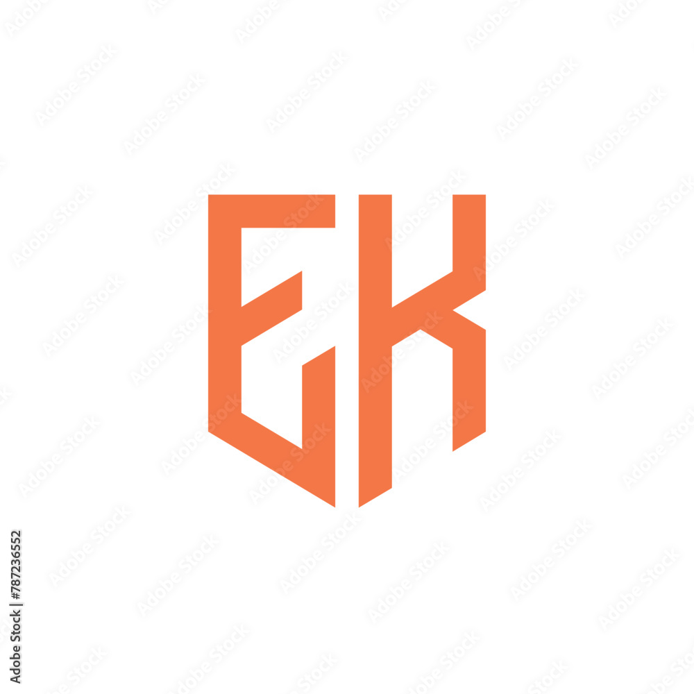 EK. Monogram of Two letters E and K. Luxury, simple, minimal and ...