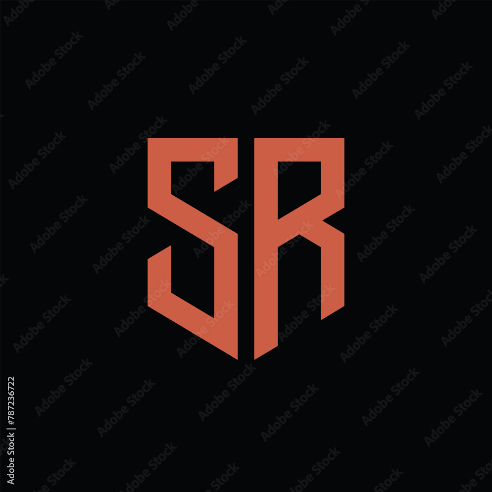 SR. Monogram of Two letters S and R. Luxury, simple, minimal and ...