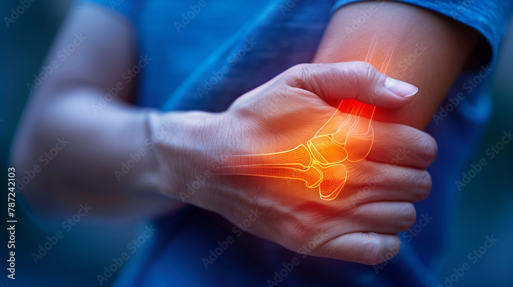Athlete Injuries. Tennis elbow. A tennis player suffered a hand injury ...