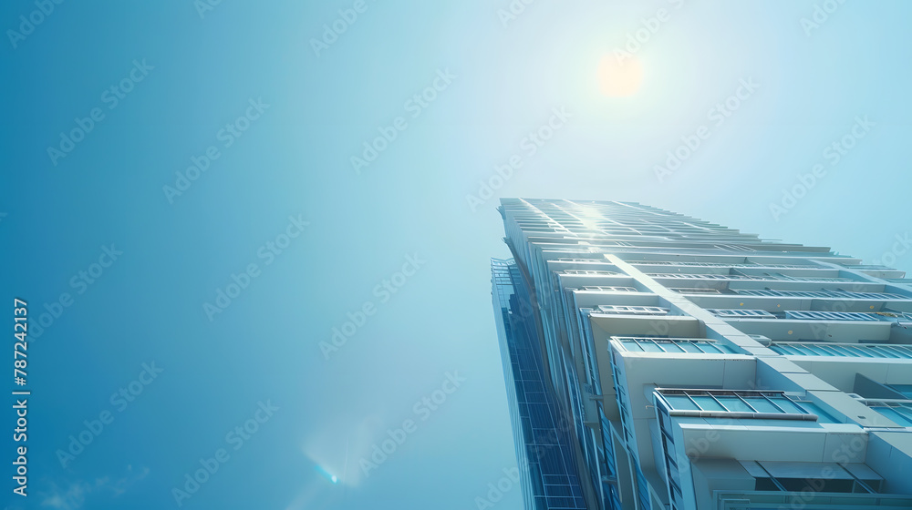 Blue sky background wallpaper copy space architecture white urban ...