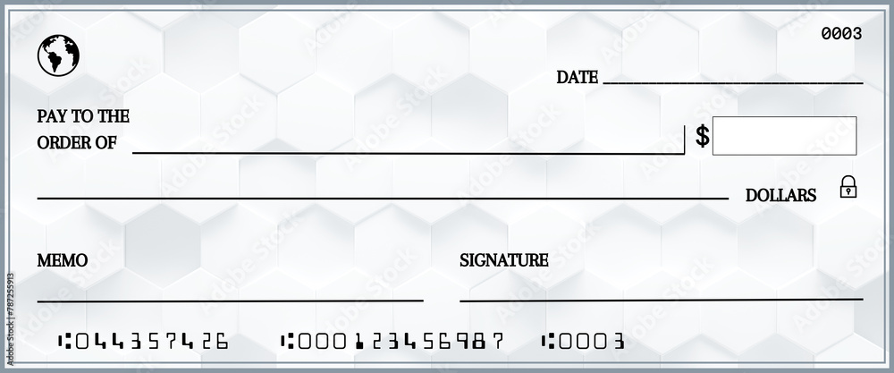 blank cheque8b with borders - 1 blank cheque template, empty cheque ...