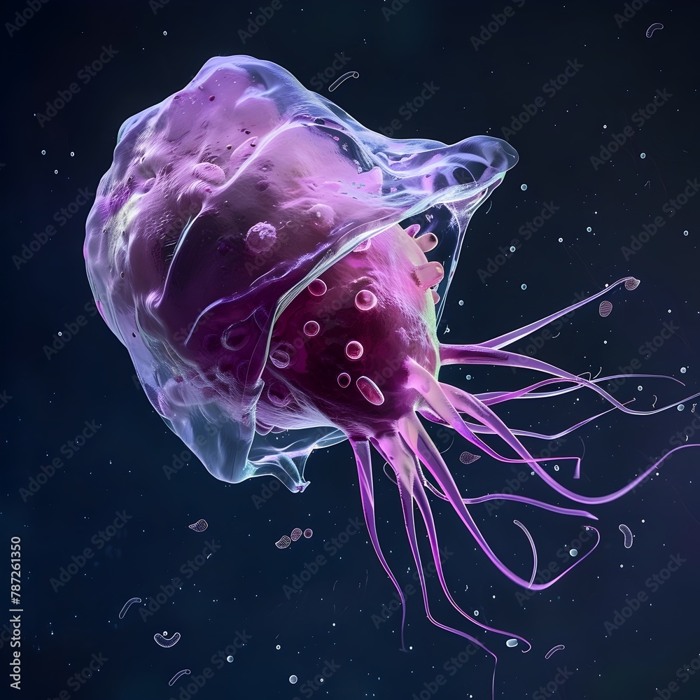 Giardia Lamblia Cyst Undergoing Excystation Transition to Motile ...