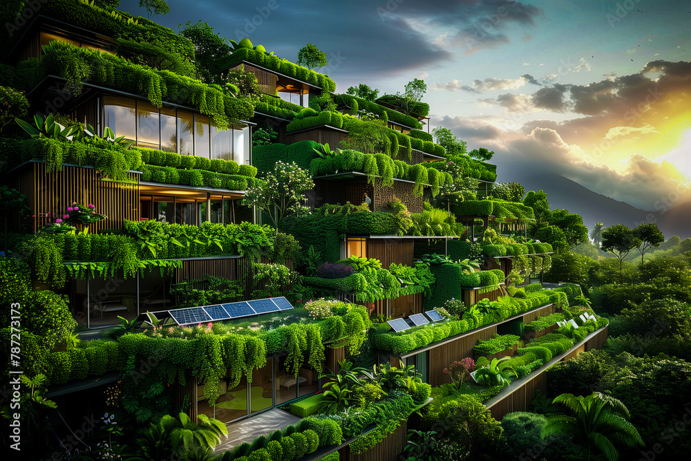 The Green City - a city where the buildings have gardens that grow ...