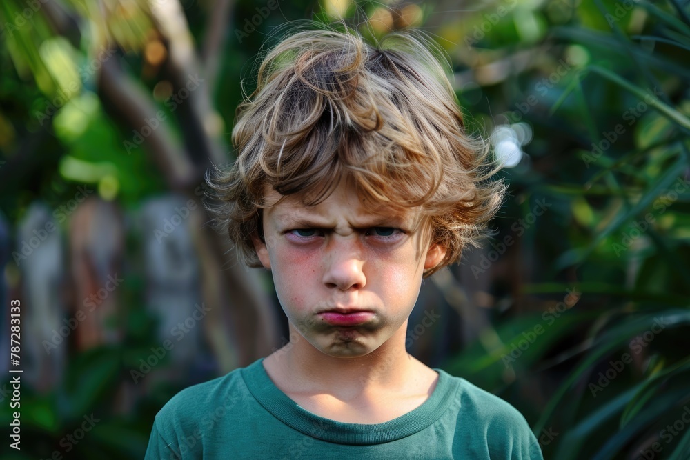 Disgusted Boy in the Backyard: Expressing Chaos and Emotion with Facial ...