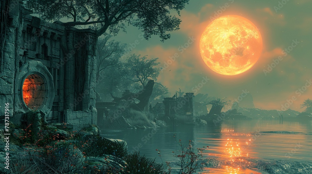 Moon, Celestial body, Satellite, Lunar, Night sky, Craters, Surface ...