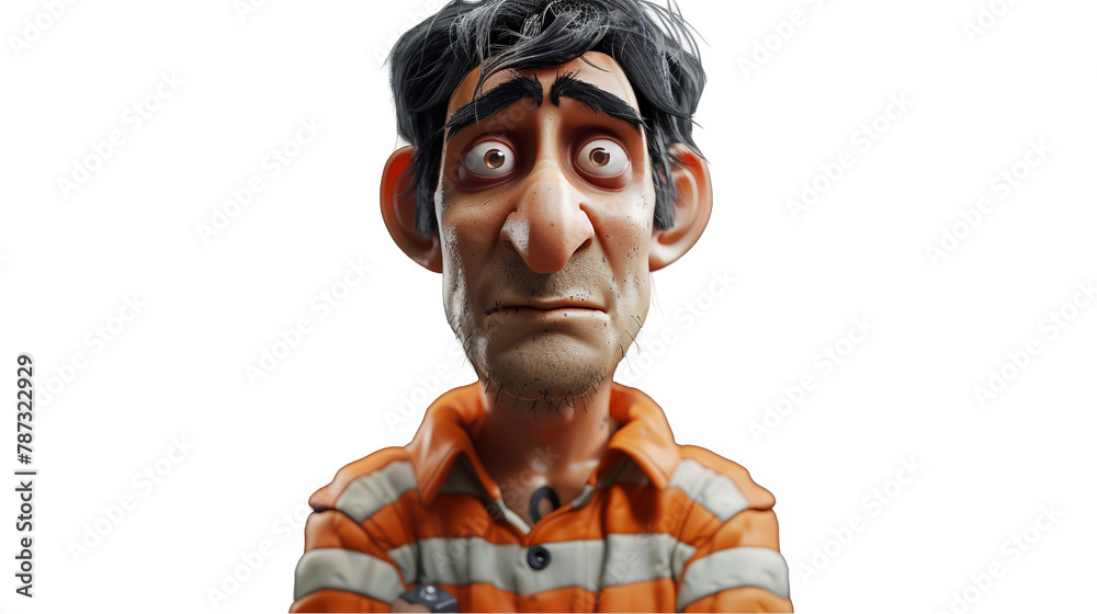 a cartoon character with a goofy look on his face. transparent ...