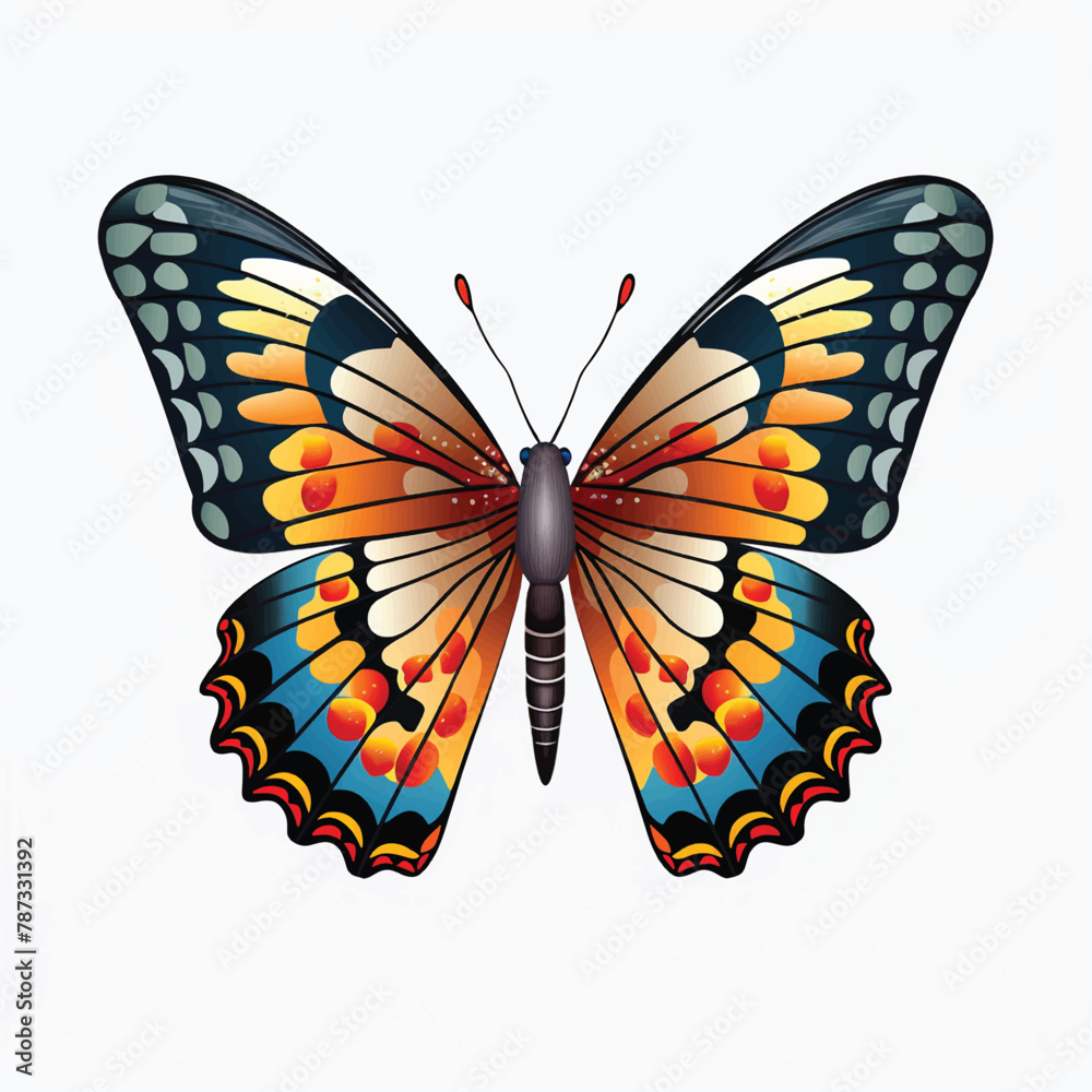 Blue aesthetic butterfly wallpaper purple butterfly white background ...