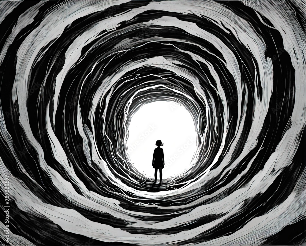 The Abyss of Anxiety: Lost in Swirling Turmoil, Mental Health Struggles ...
