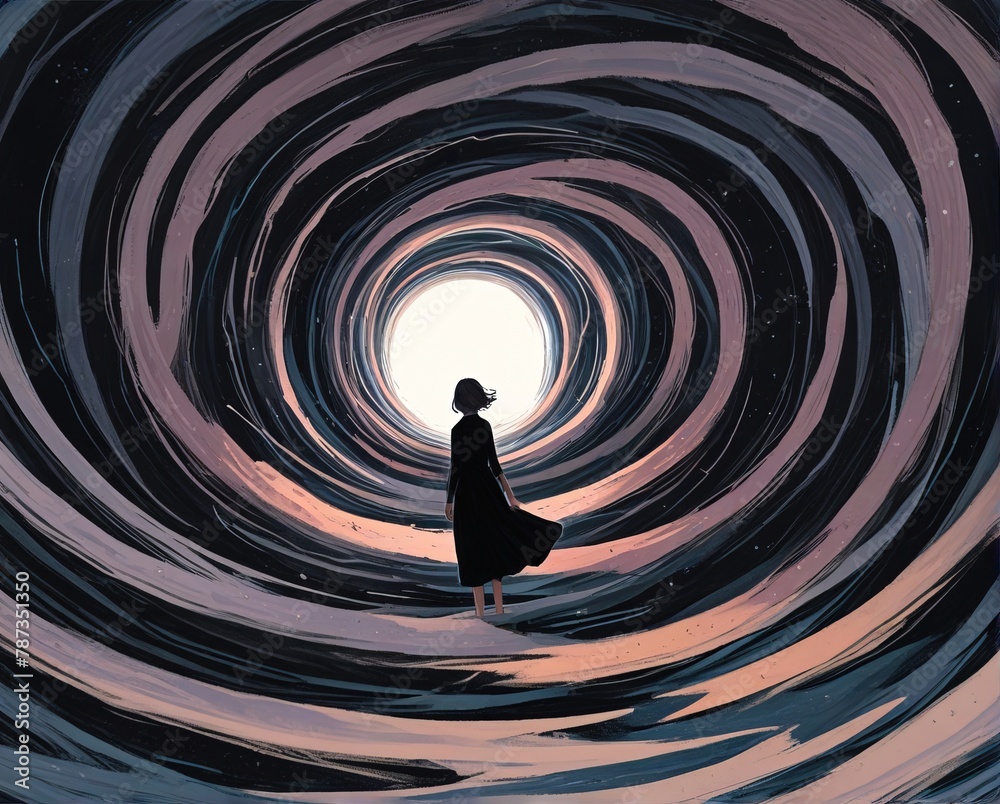 The Abyss of Anxiety: Lost in Swirling Turmoil, Mental Health Struggles ...