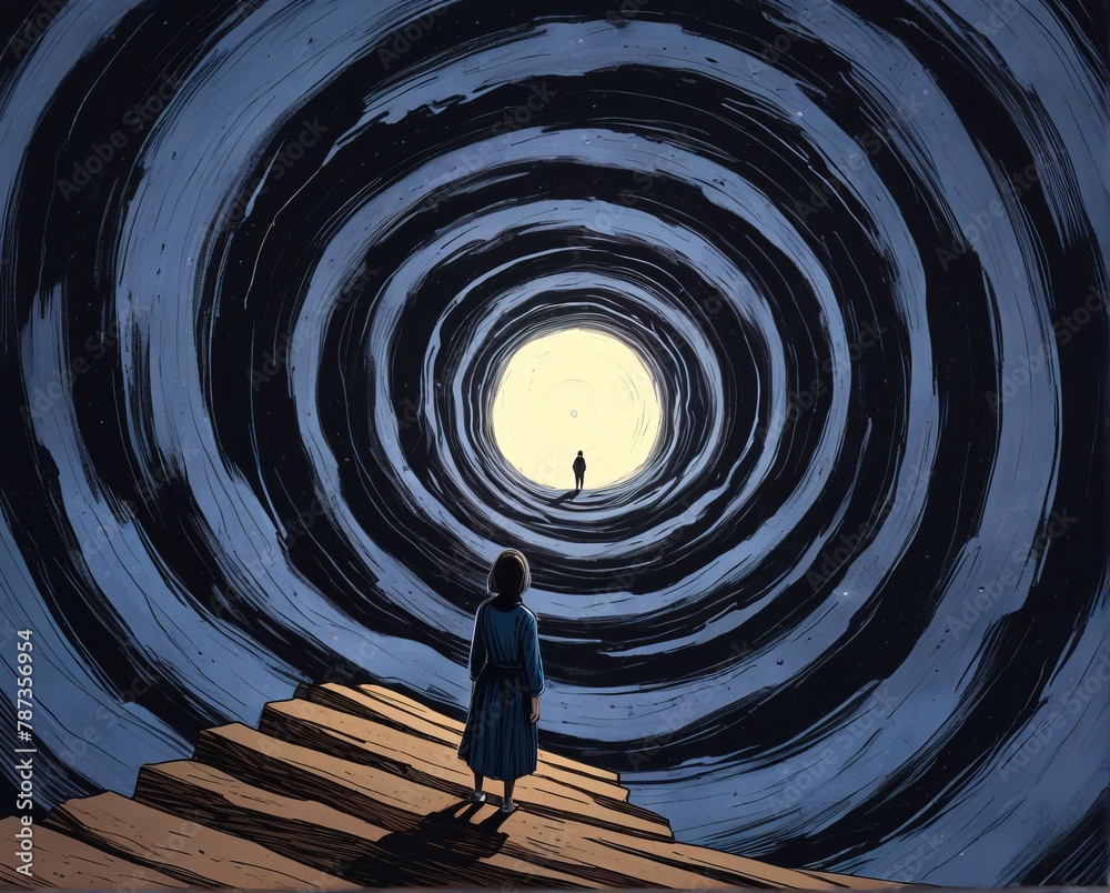 The Abyss of Anxiety: Lost in Swirling Turmoil, Mental Health Struggles ...