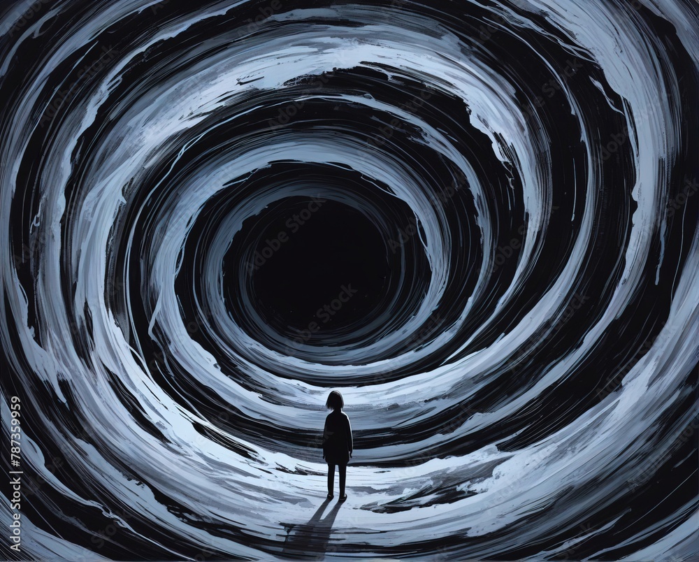 The Abyss of Anxiety: Lost in Swirling Turmoil, Mental Health Struggles ...