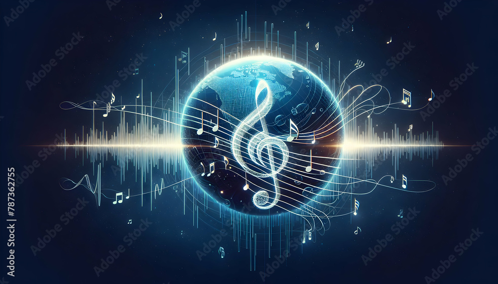 Rhythmic Pulse: A Musical Staff Representing the Heartbeat of Culture ...