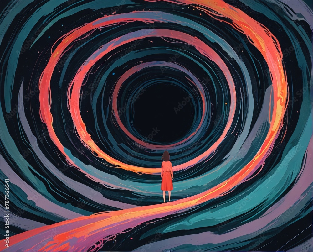 The Abyss of Anxiety: Lost in Swirling Turmoil, Mental Health Struggles ...