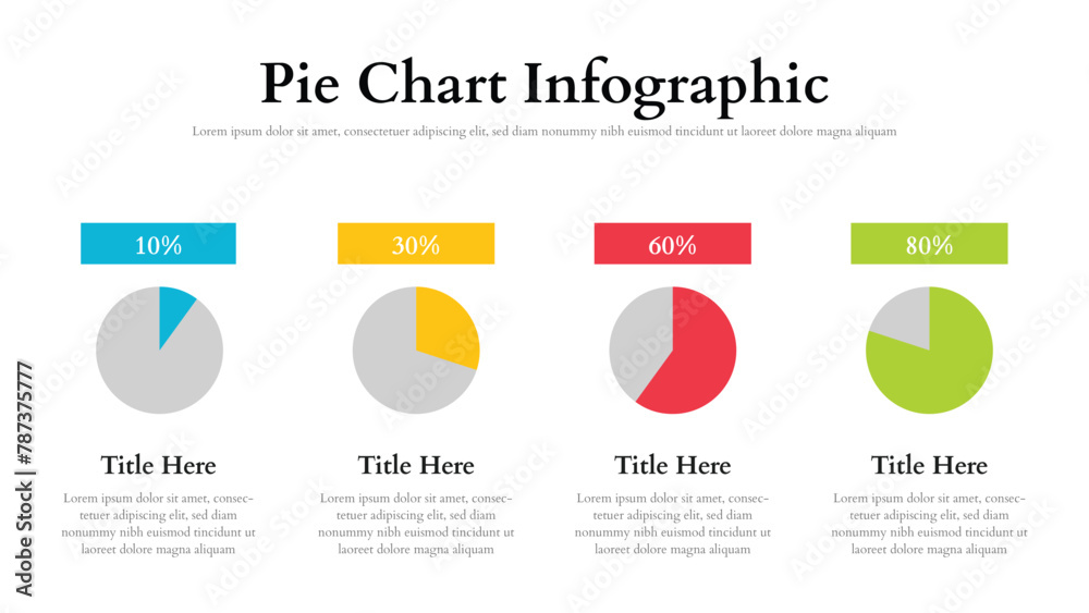 Pie Chart infographic presentation layout fully editable. Stock Vector ...