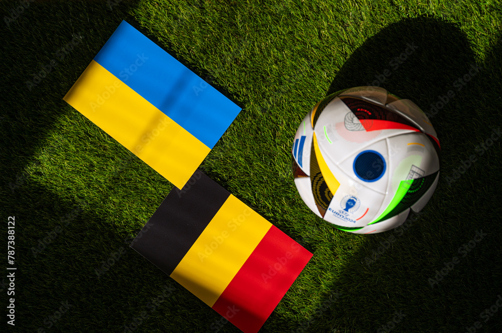 Ukraine vs Belgium, Euro 2024 Group E football match at Stuttgart Arena ...
