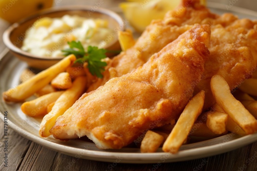 breaded fish and french fries, fish and french fries, fast food ...