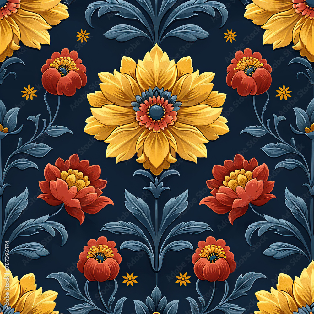 Inspired by Rajasthani Textiles and Mughal Art pattern, Rajasthani ...