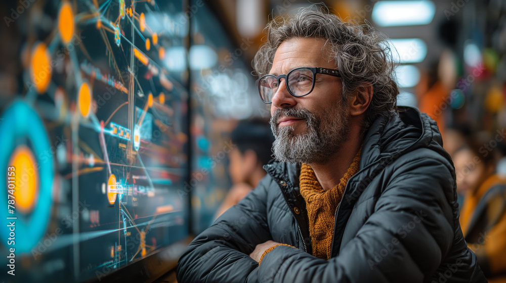 9. Digital Classroom: Within a virtual classroom environment, a tech ...