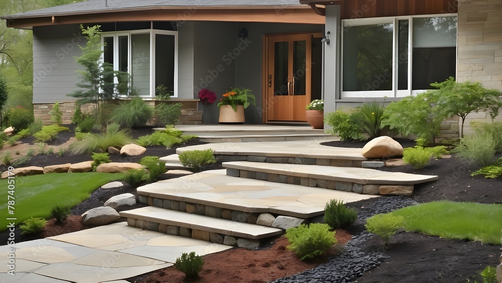 This mid-century modern landscape receives a lovely, new landscaping ...